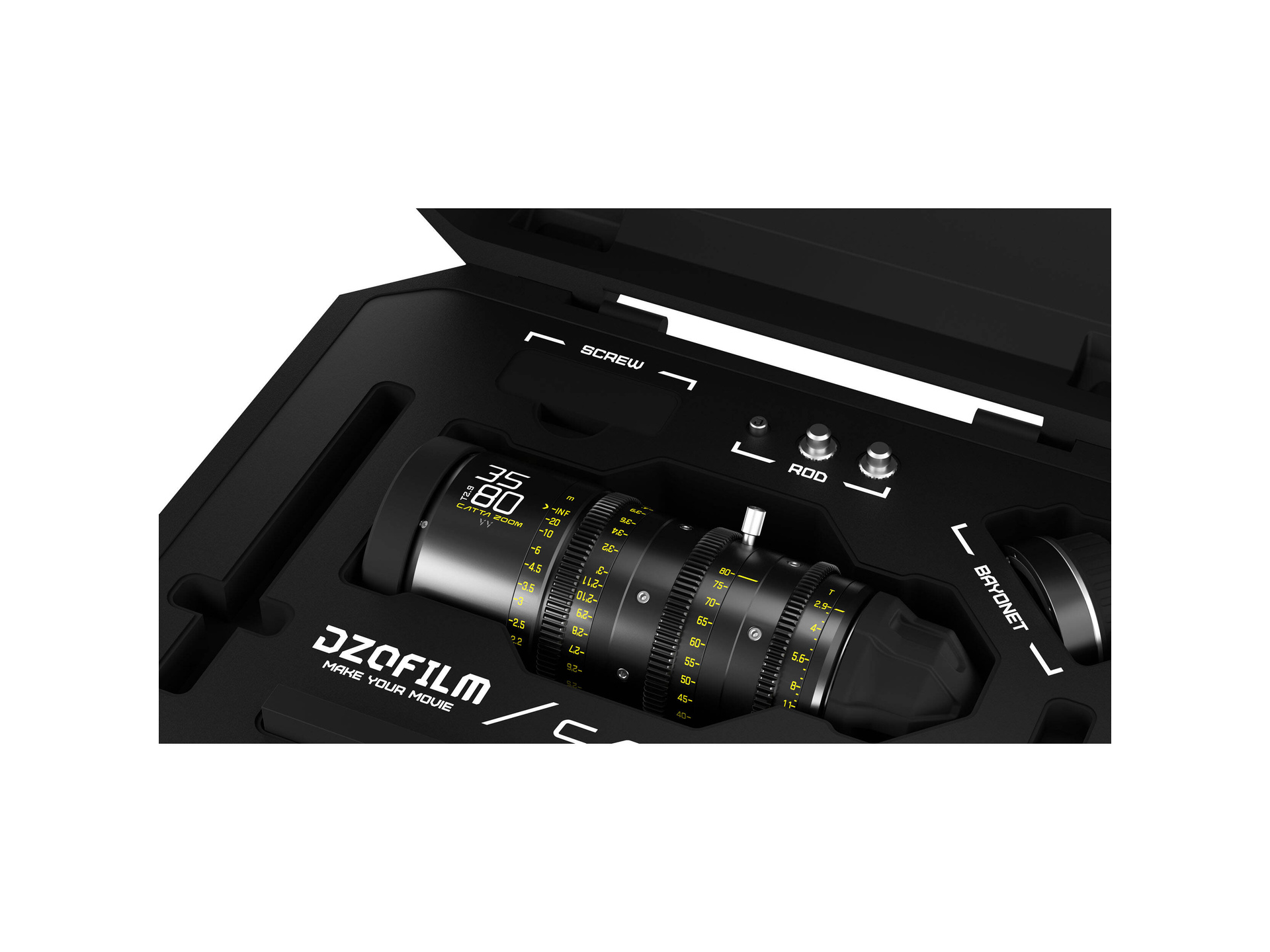 DZOFilm Catta Ace 35-80mm T2.9 PL-Mount Cine Zoom Lens with DZOFilm Catta Ace 35-80mm T2.9 PL-Mount Cine Zoom Lens with