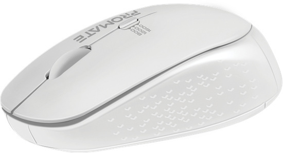 Promate Tracker Ergonomic Wireless Mouse (White) | NZ