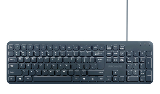 Promate EasyKey-4 Ultra-Slim Wired Keyboard | Rubber Monkey | NZ