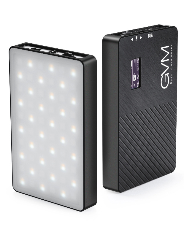 GVM 8RS RGB LED On-Camera Video Light | Rubber Monkey | NZ