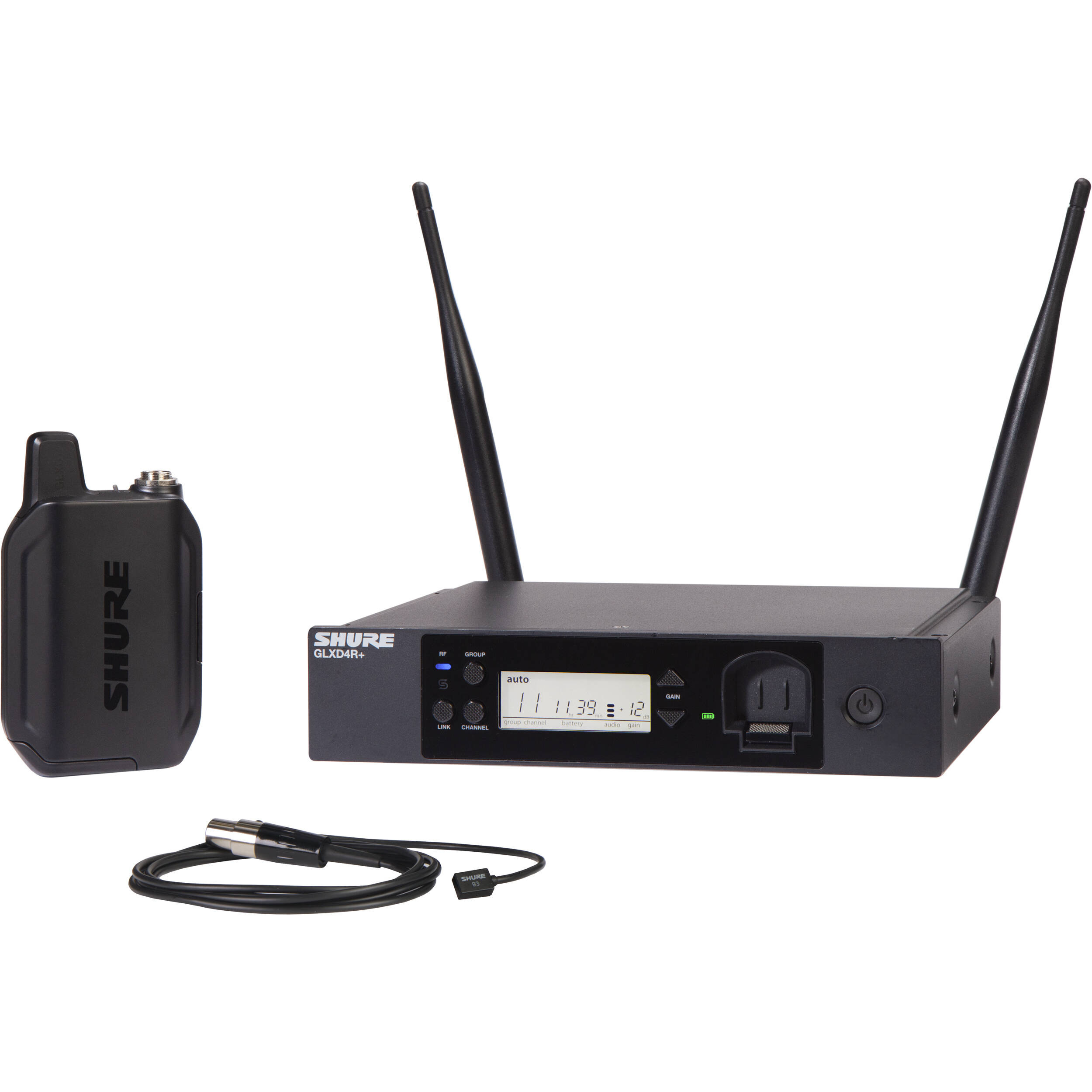 Shure GLXD14R+ Dual-Band Omni Wireless Presenter Rack System