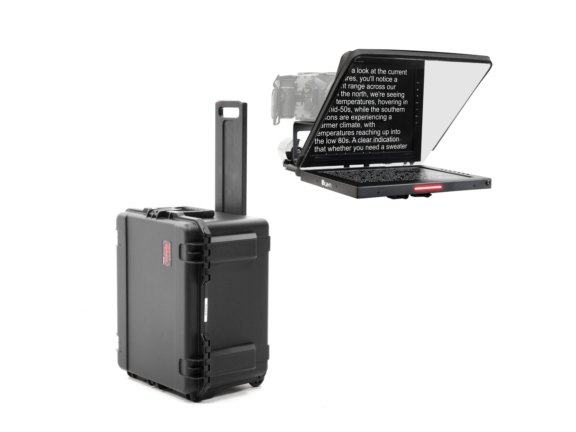Ikan High Bright 15" SDI Tally Teleprompter w/ Travel Case | NZ