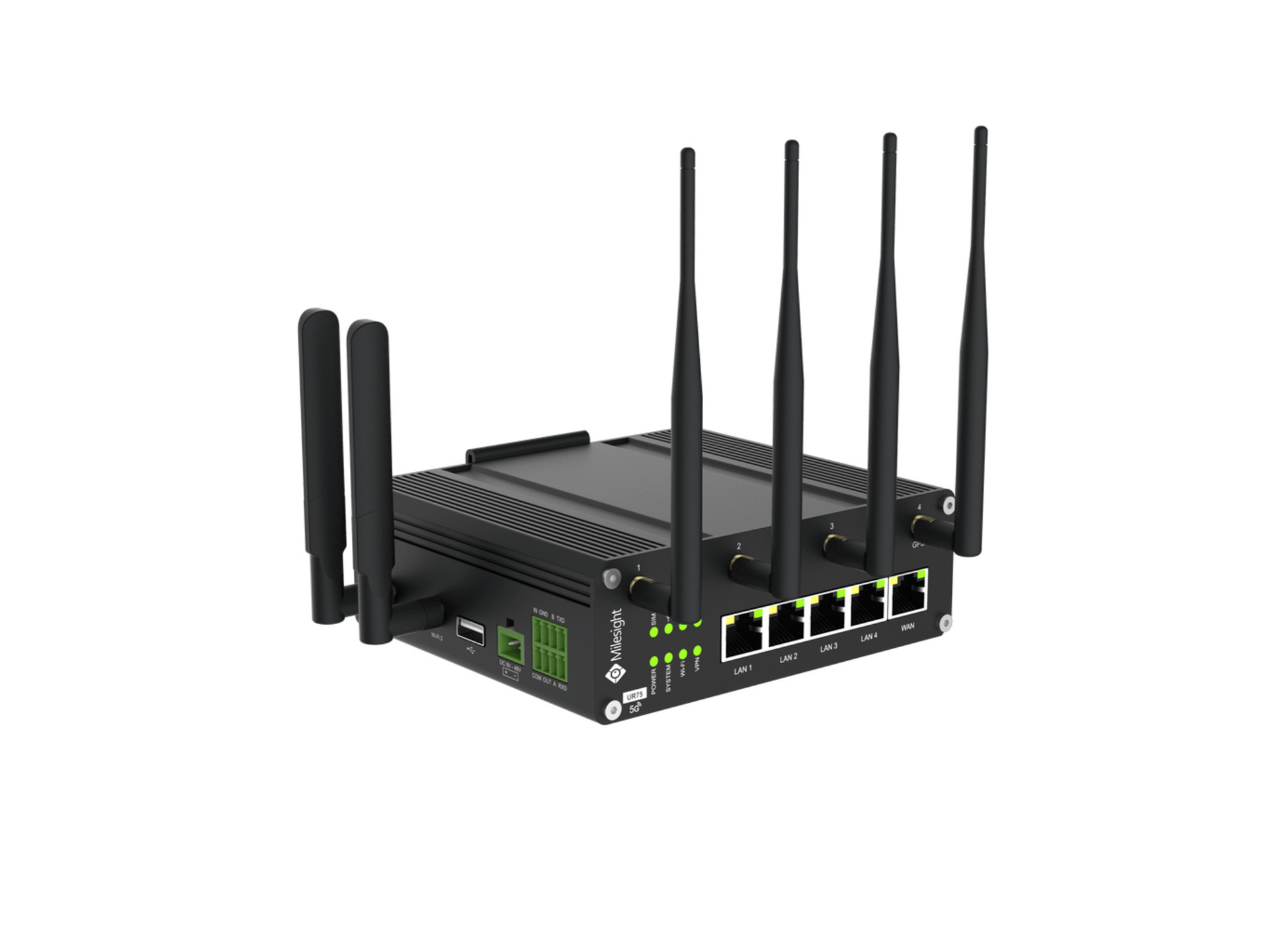 Milesight UR75 5G/4G/LTE Cellular 5 Port Gigabit PoE Router | NZ