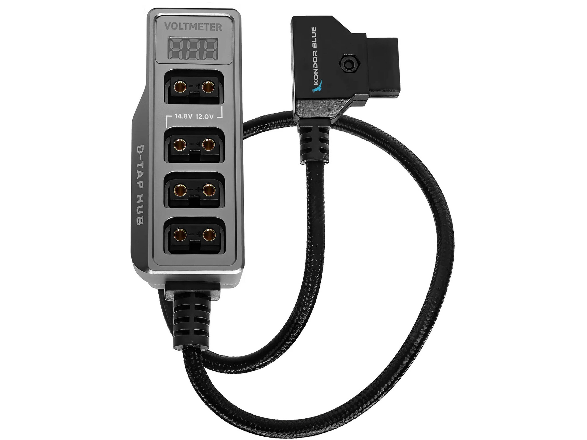 Kondor Blue Male D-Tap to 4-Port Female D-Tap Splitter Hub with ...