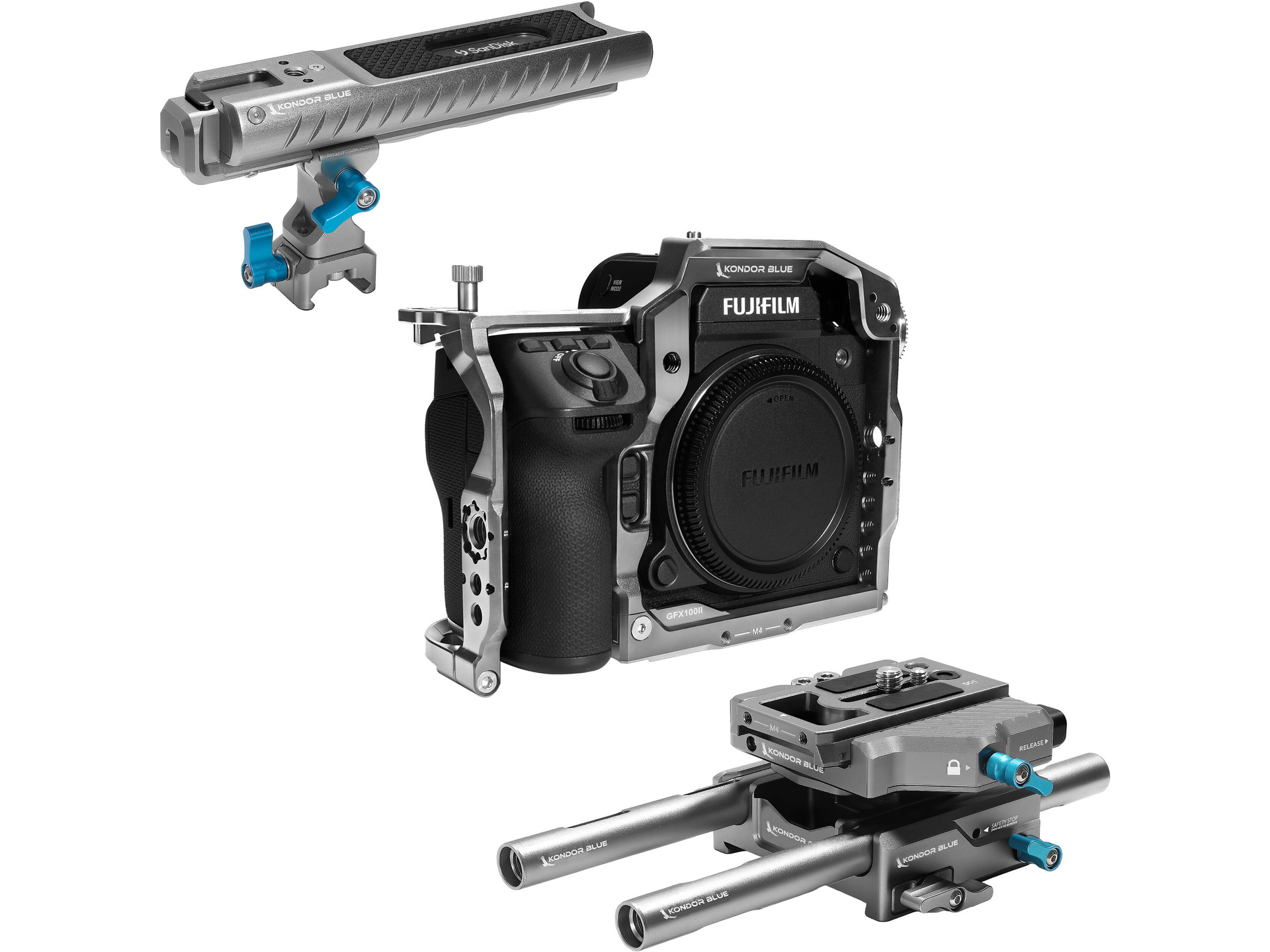 Kondor Blue FujiFilm GFX100 II Base Rig MKII (Space Gray) | NZ
