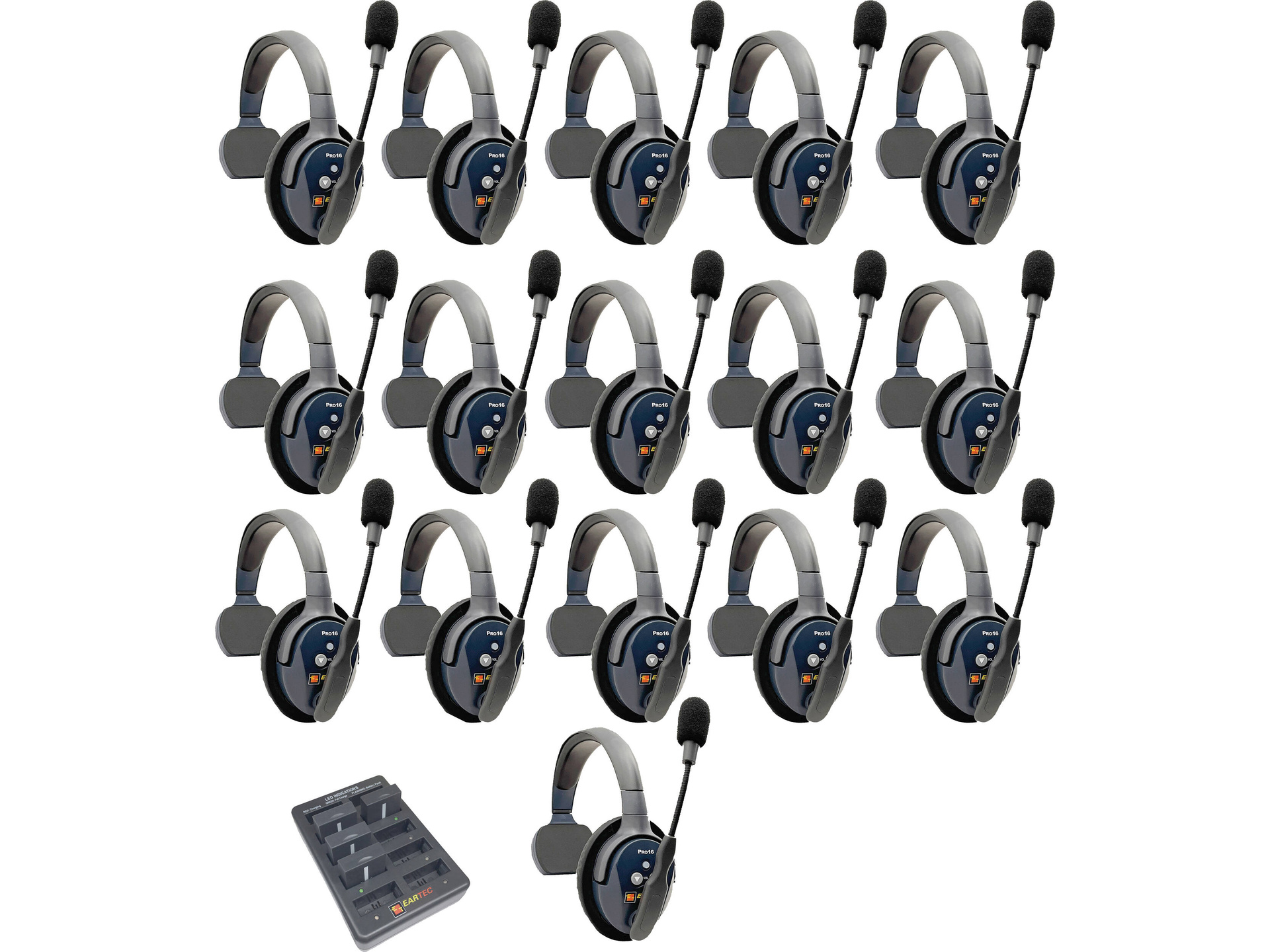 Eartec UltraLITE Pro16 Full-Duplex Wireless Intercom System with 16 ...