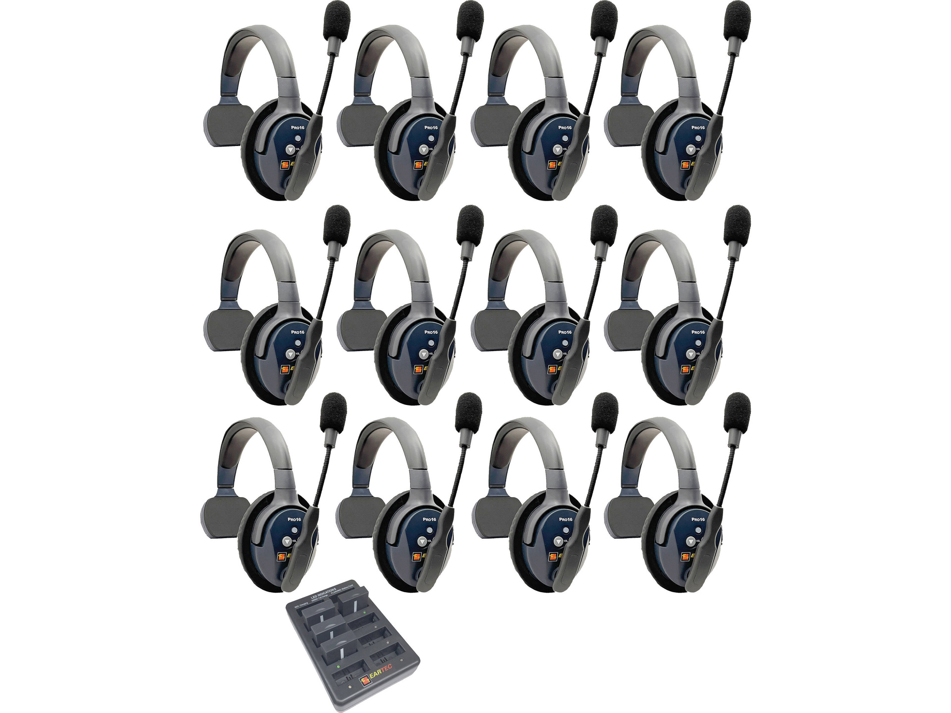 Eartec UltraLITE Pro16 Full-Duplex Wireless Intercom System with 12 ...